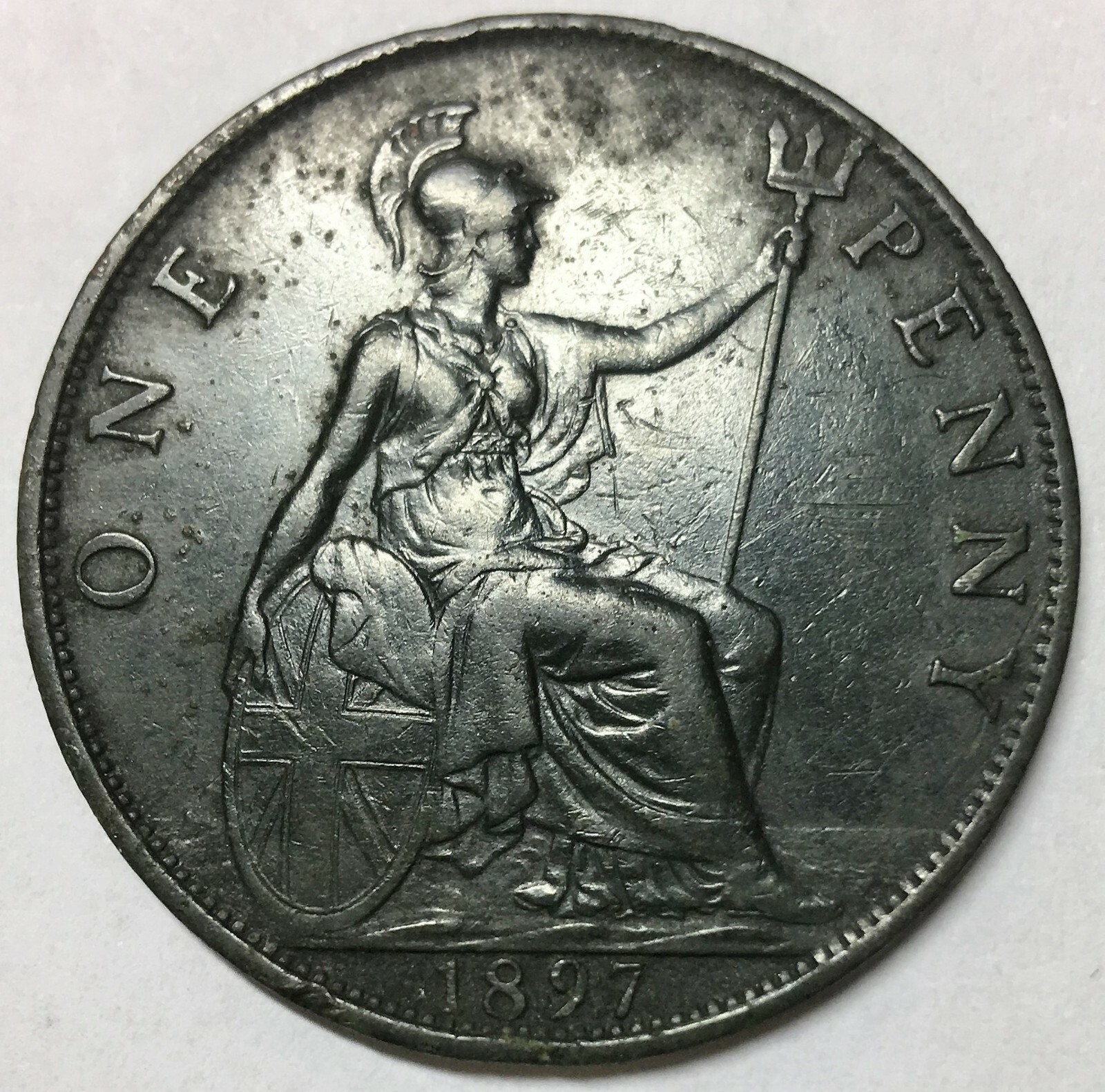 GREAT BRITAIN 1897 . PENNY . VARIETY . RARE . HIGHER TIDE | eBay