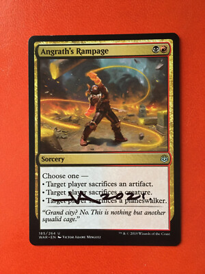 MTG - 1x Angrath's Rampage - War of the Spark - signed by Mark Behm | eBay