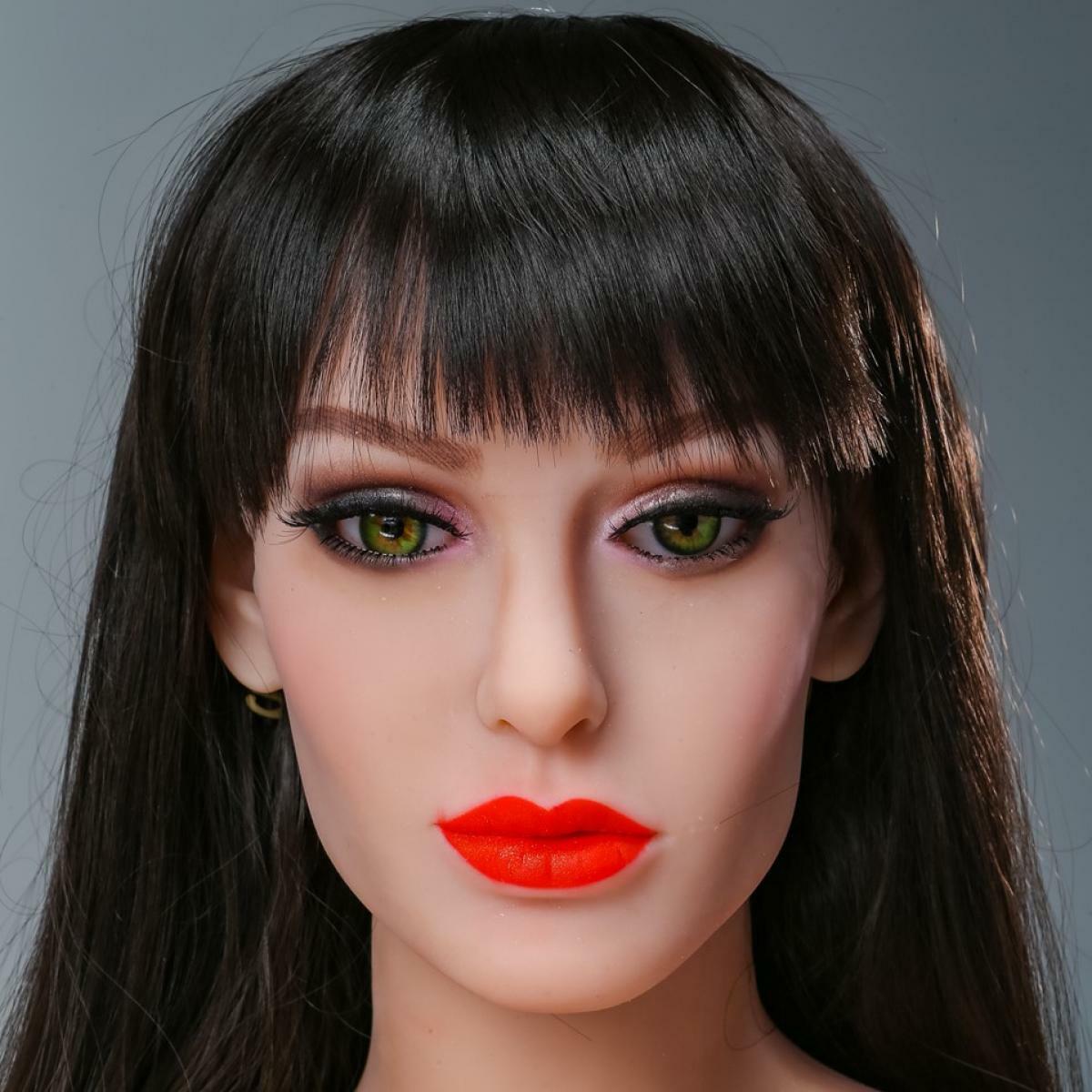 Neodoll Racy Mia Shemale Head Sex Doll Head M16 Brown Love