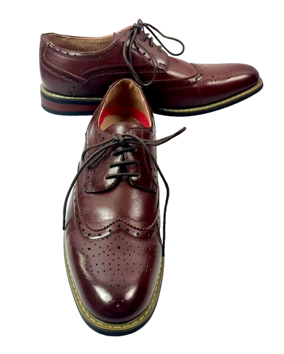 BRUNO Moda Italy Prince Dress Shoes Mens Size 8 Oxford Wingtips Lace Up ...