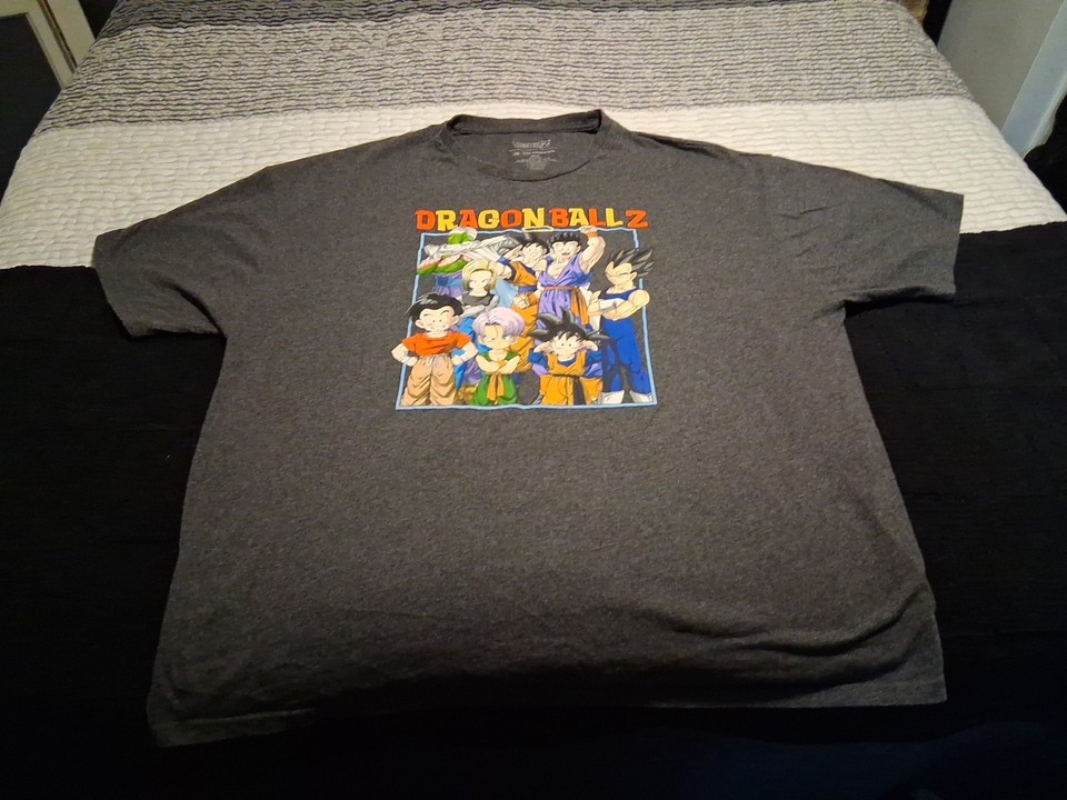 Dragon Ball Z Men's Anime Fight Bird Studios Toei Animation Gray Size ...