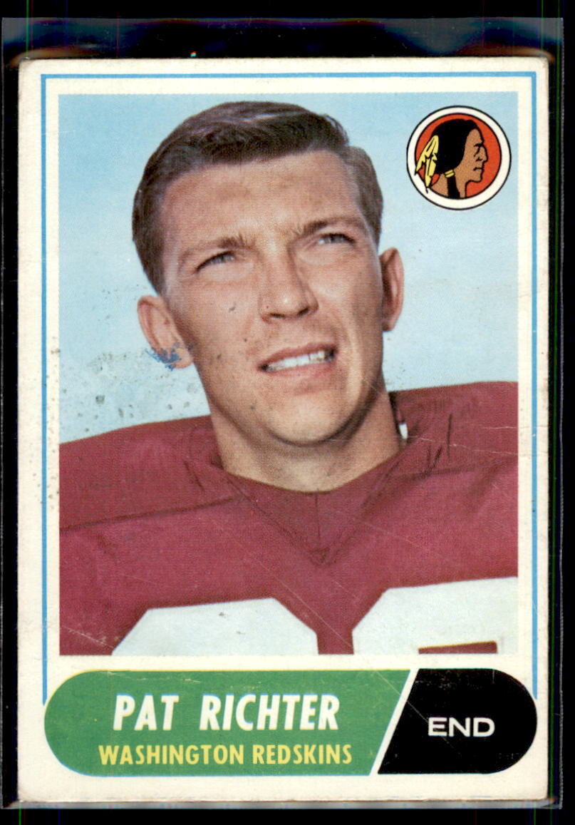 1968 Topps Pat Richter #114 Washington Redskins | eBay