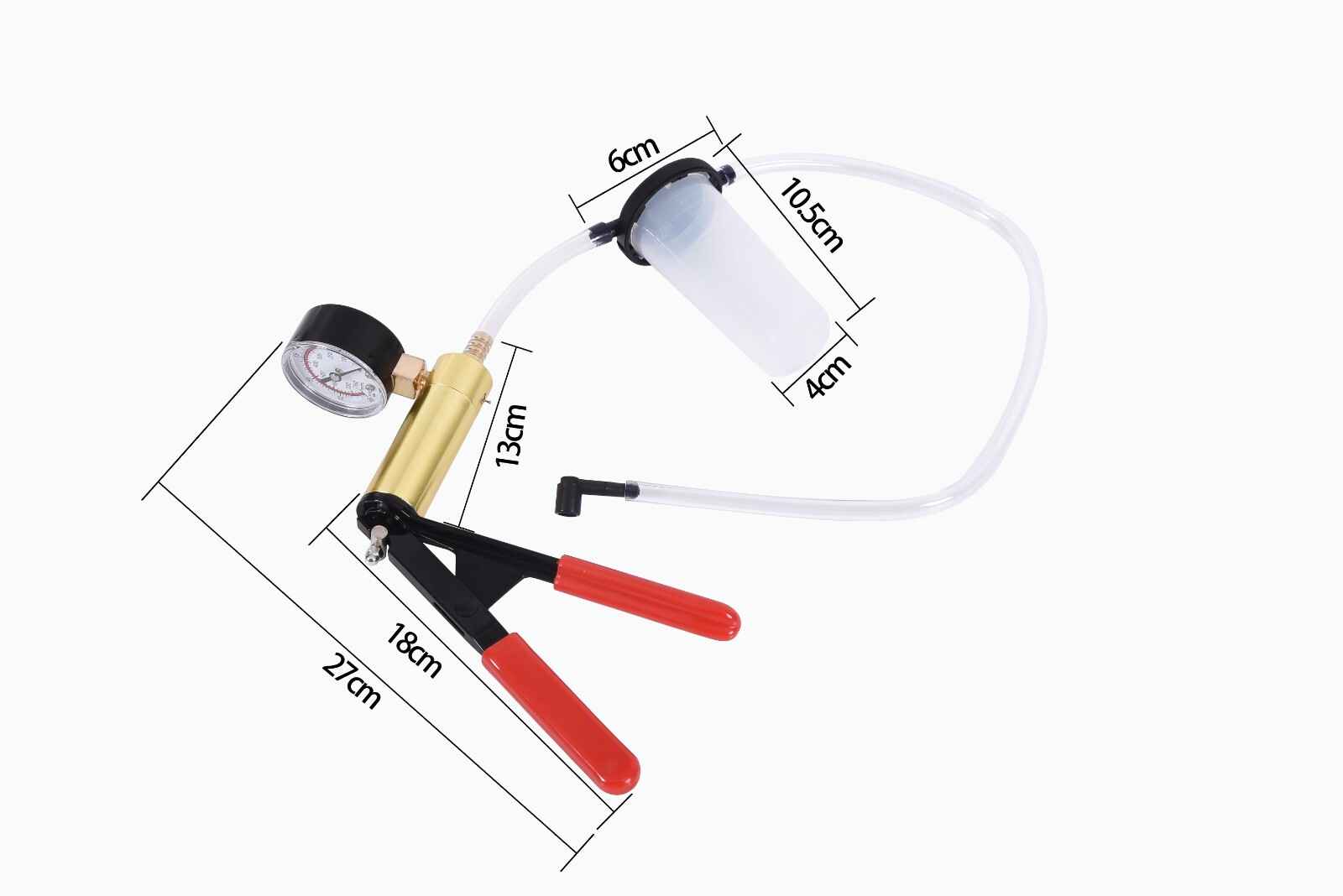 Hand Held Vacuum Pump Pressure Tester Kit Car Brake Fluid Bleeder ...