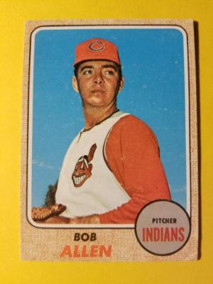 VINTAGE BOB ALLEN #176 CLEVELAND INDIANS - 1968 TOPPS MLB BASEBALL | eBay