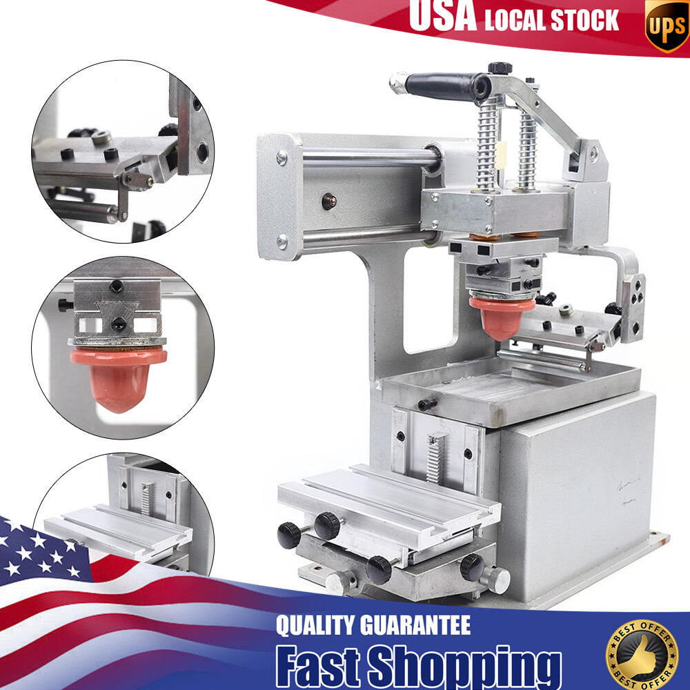 Pad Printer Logo Four Color Shuttle Oil Basin Pad Printing Machine