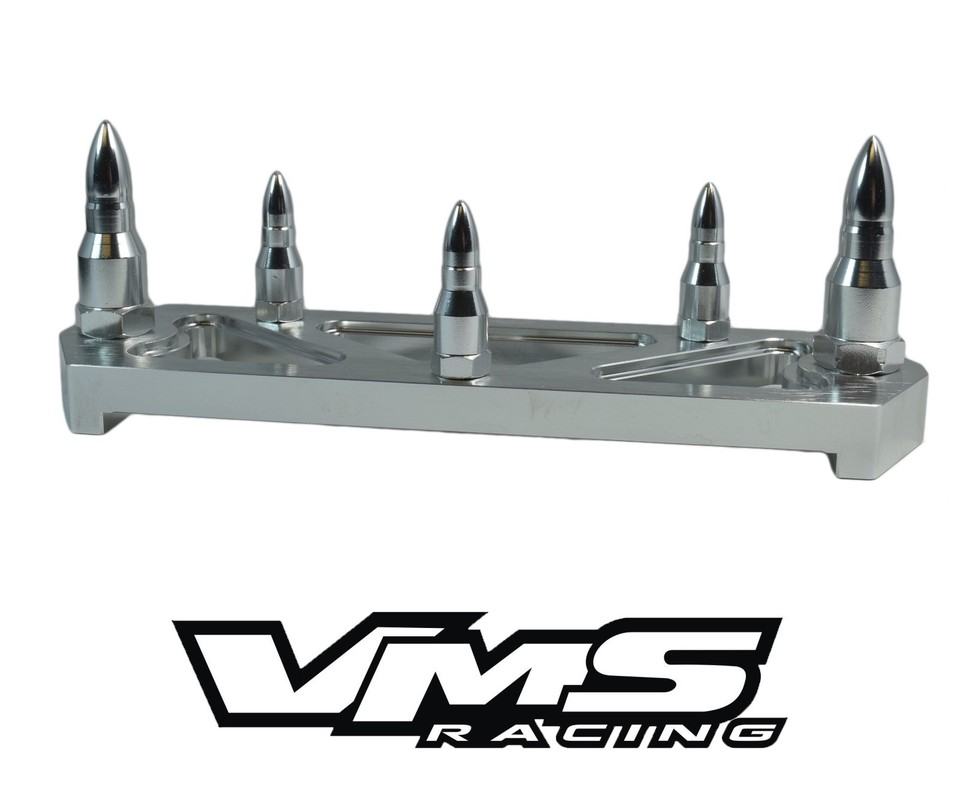 VMS RACING SILVER BULLET SPIKE BATTERY TIE DOWN BRACKET BRACE KIT RODS ...