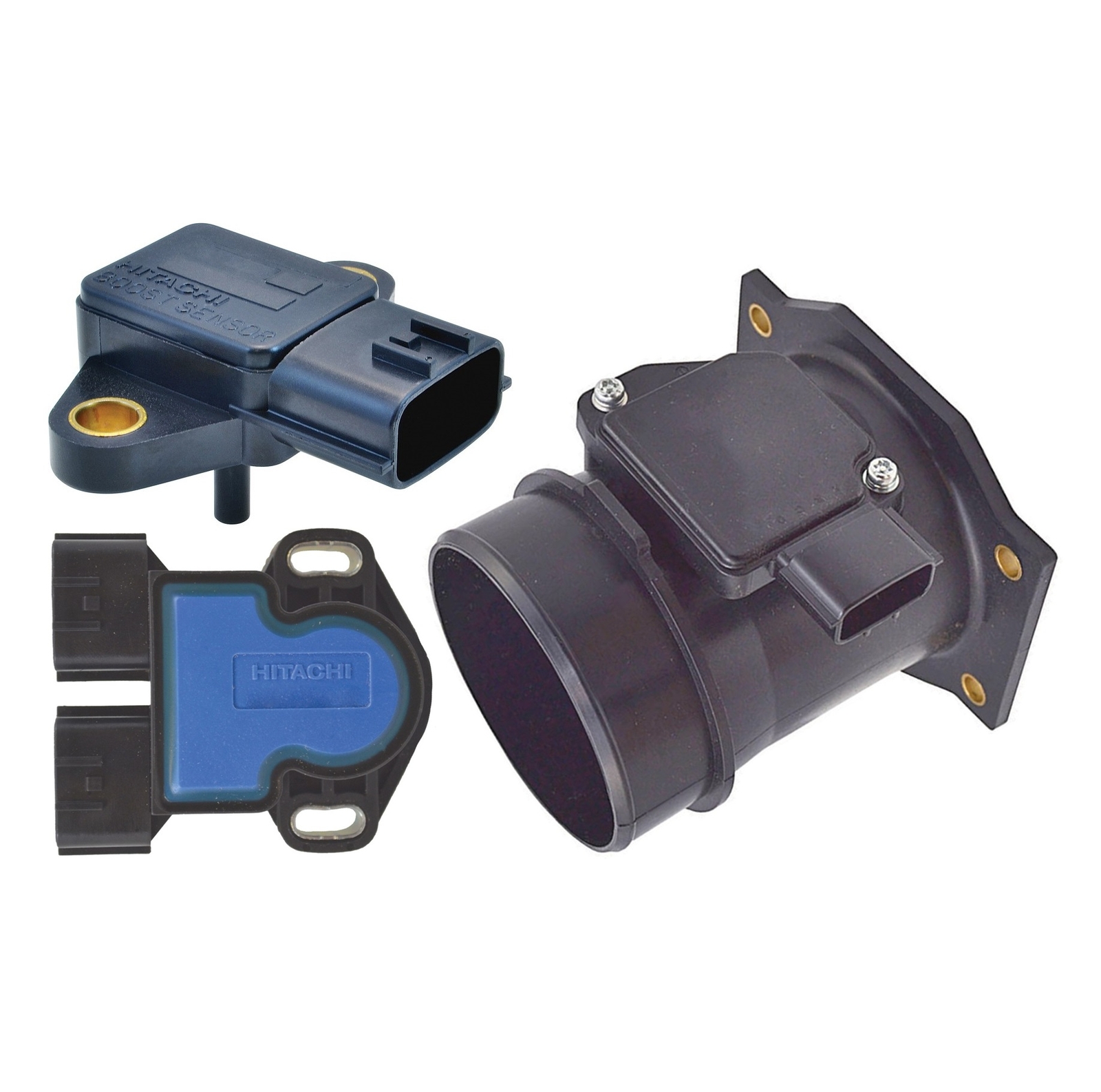 Hitachi MAP and MAF & Throttle Position Sensors Kit For Infiniti Nissan ...