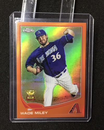 Wade Miley All Star Rookie Orange Refractor 2013 Topps Chrome 139 ...