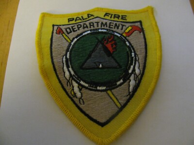 PALA CALIFORNIA TRIBAL FIRE DEPT 3.75 INCH PATCH EMBROIDERED NOS FREE ...