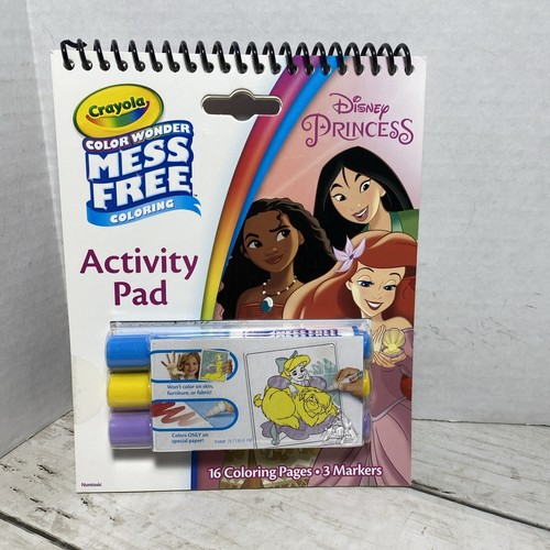 Disney Princess Color Wonder Mess Free Activity Pad With 3 Markers New ...