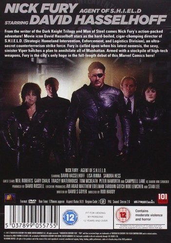 Nick Fury: Agent of S.H.I.E.L.D (DVD) David Hasselhoff Lisa Rhina ...