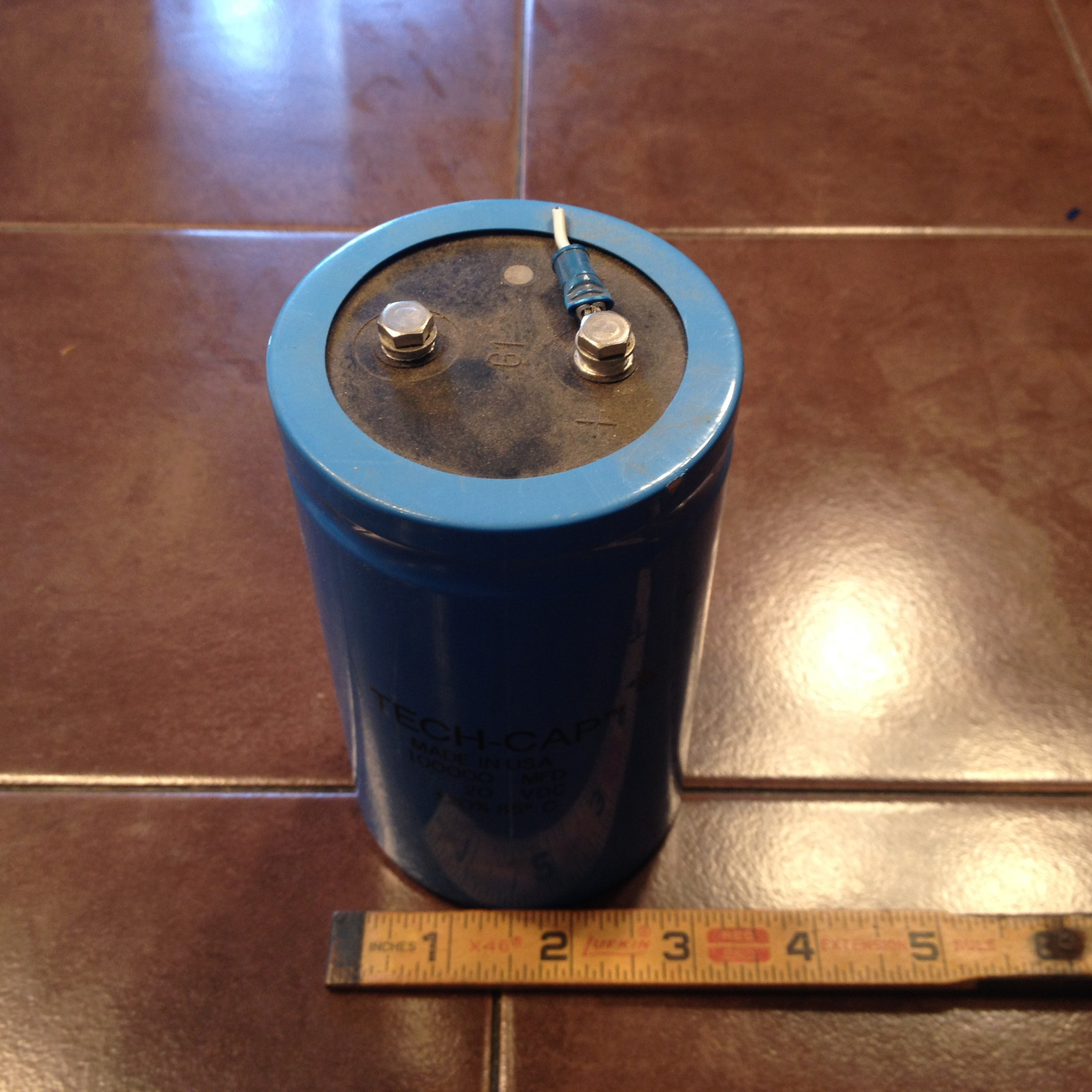 Tech-Cap 100,000 MFD, 20 VDC Can Condenser Capacitor. | eBay