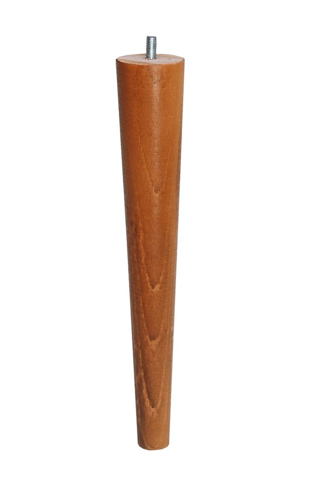 4x Wooden Round Furniture Tapered Legs Feet For Sofa Table Chair 5'' to ...