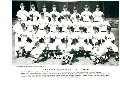 1959 SEATTLE RAINIERS PCL TEAM 8X10 PHOTO WASHINGTON BASEBALL | eBay