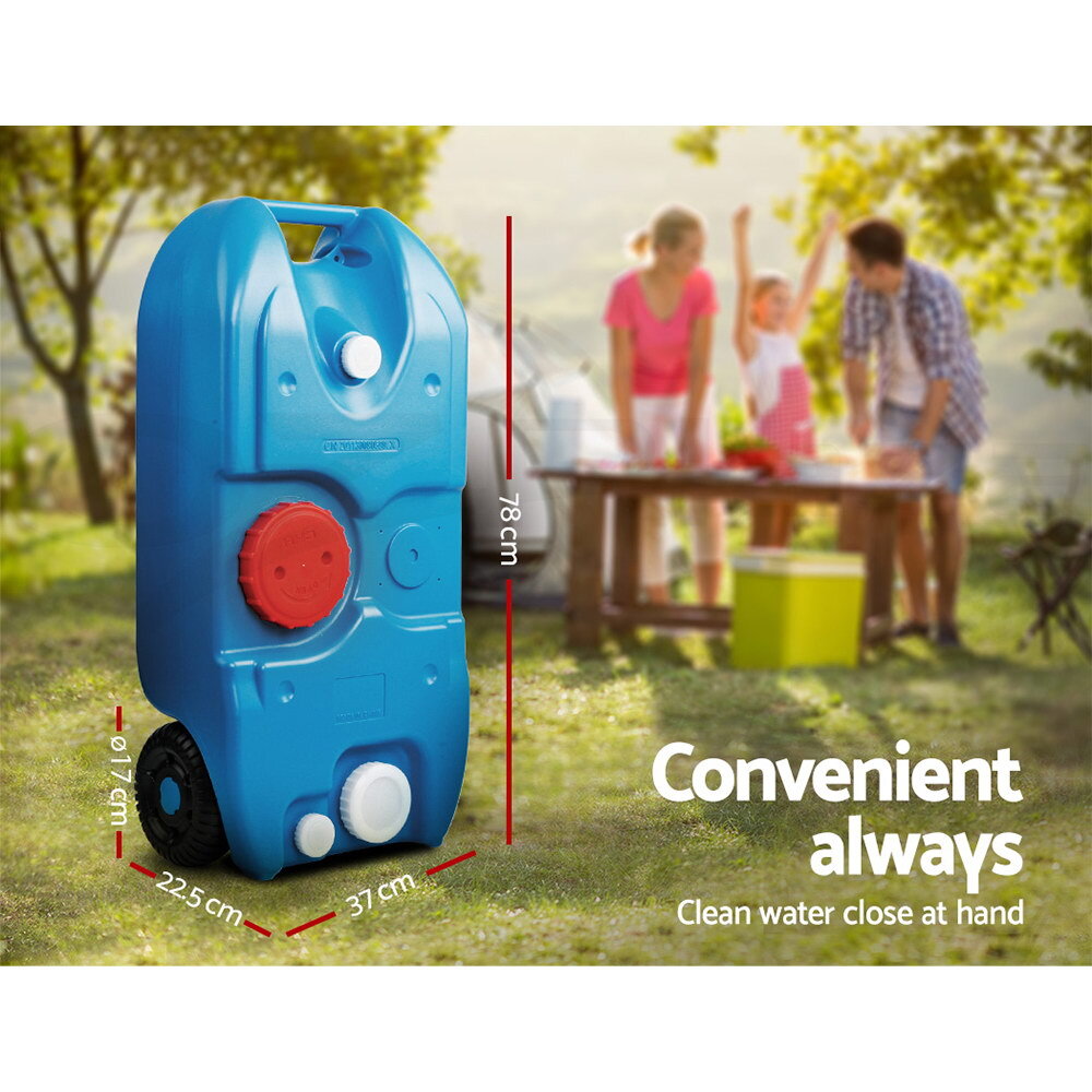 Weisshorn 40L Portable Wheel Water Tank Camping Outdoor Motorhome ...
