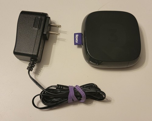 Roku 3 (3rd Generation) Media Streamer 4200X - Black tested no remote ...