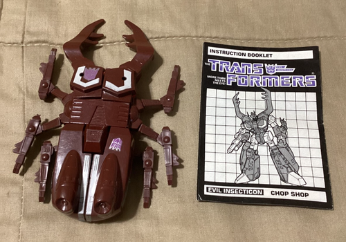 Transformers g1 original vintage CHOP SHOP + Book - No Damage | eBay