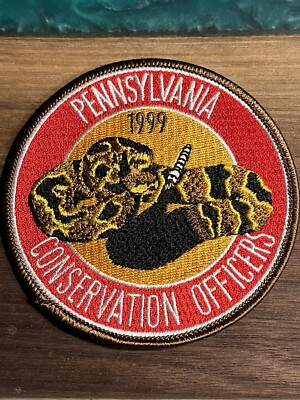 1999 PENNSYLVANIA CONSERVATION OFFICERS PATCH 4" DIAMETER | eBay