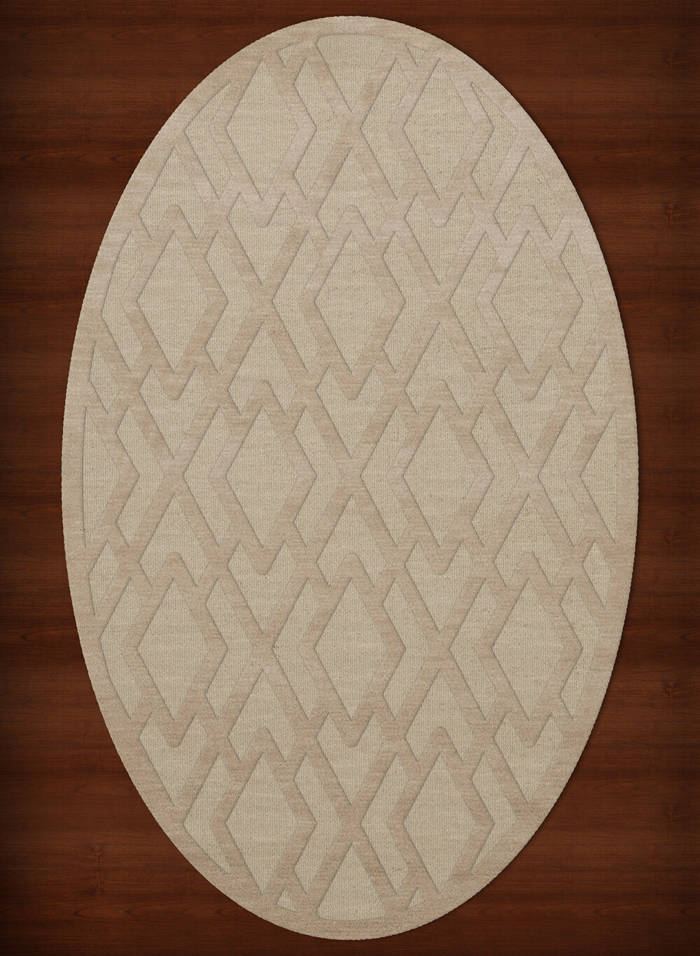 Ivory Diamond Lines Criss-Cross Bordered Transitional Area Rug ...