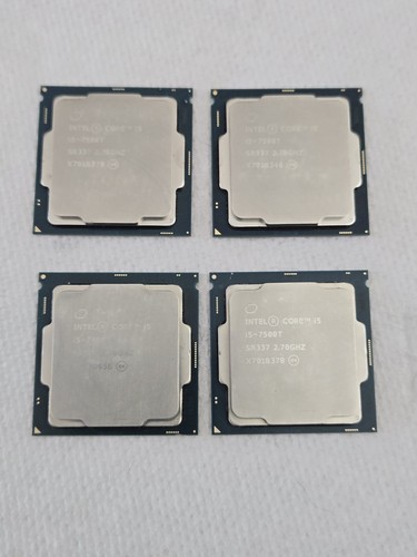 Lot of 4 Intel 7th Gen i5-7500T (SR337) 1151 Socket CPU's. Clean pulls ...