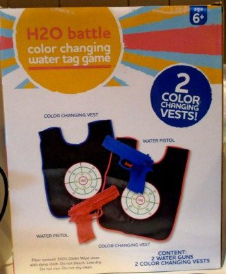 Water Toys Kids Water Battle Color Changing Vest Tag Game Backyard ...