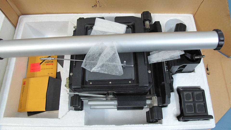 Omega View 45E Large Format 4x5 Rail Camera W. Schneider Kreuznach Lens ...