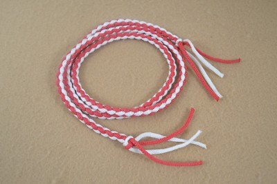 Goat String - 1/4" x 48" - Red & White - Paracord (F321) | eBay