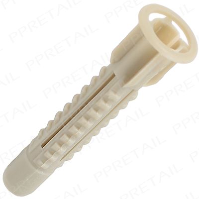 50x Grey Tox Wall Plug HEAVY DUTY Nylon Rimmed DIY Plasterboard ...