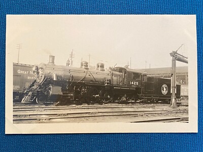 Great Northern Railway Train Engine Locomotive No. 1425 Antique Photo ...