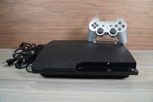 PS3 Slim 160GB Black Console Tested (CECH-2501A) w/ controller FW 3.40 ...