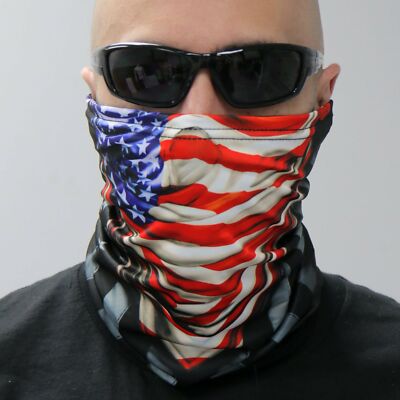 TUBE AMERICA RISING Reusable NECK Warmer Breathable Face Cover NECK ...