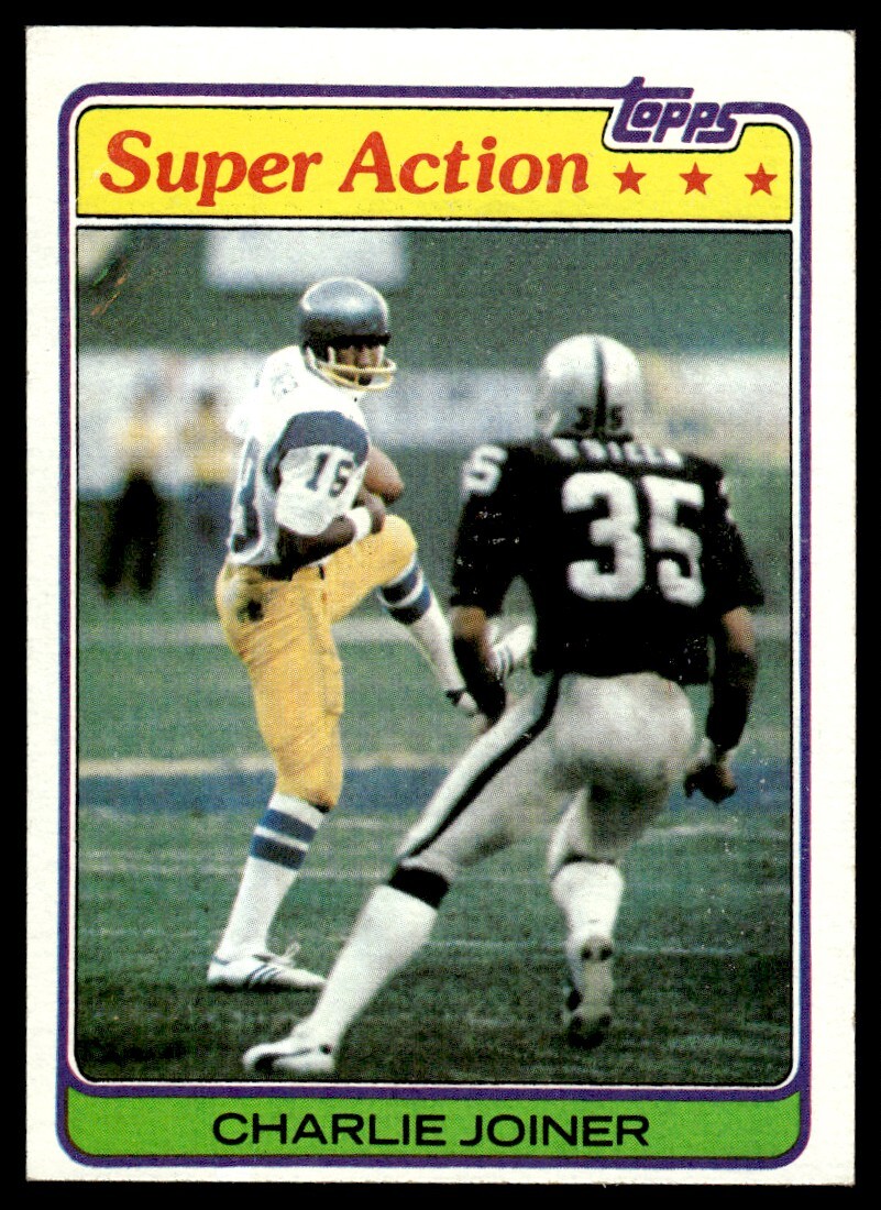 1981 Topps Football Card Charlie Joiner San Diego Chargers #312 | eBay