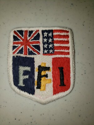 K1057 WW2 France French Military Sleeve Patch Free Parisian FFL L3B ...
