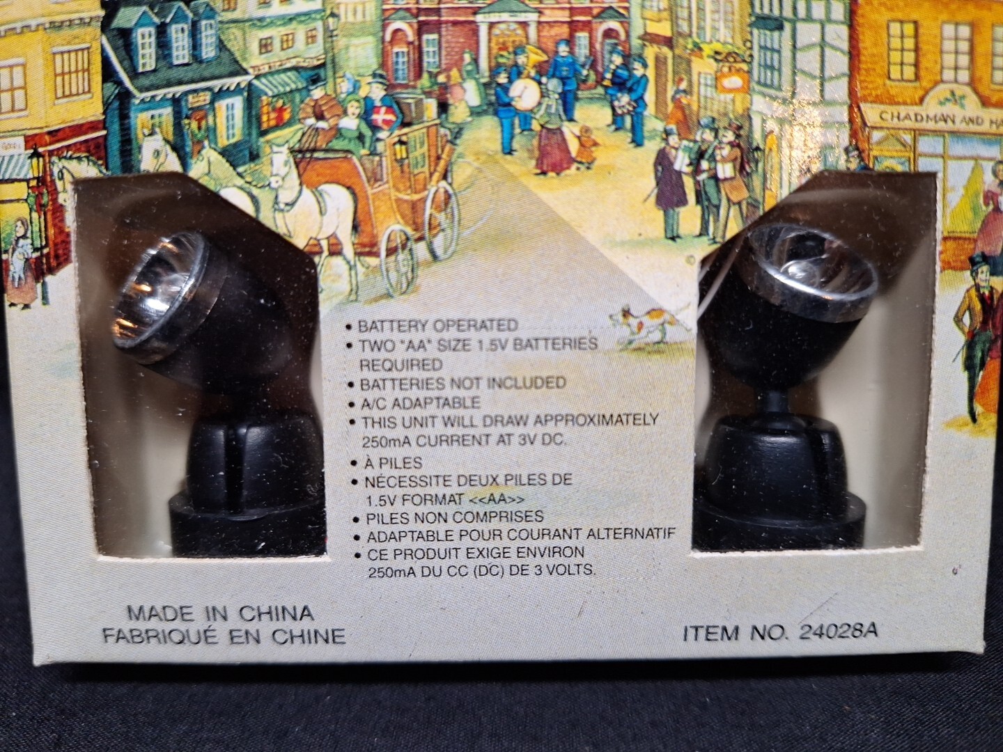 Lemax Village Accessory Spot Light Set Of 2 #24028A | eBay