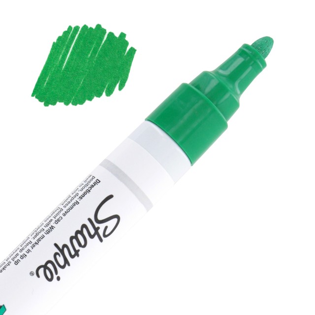 Sharpie Basado en Aceite Marcador Pintura Medio Punto Verde Tinta 1 ...