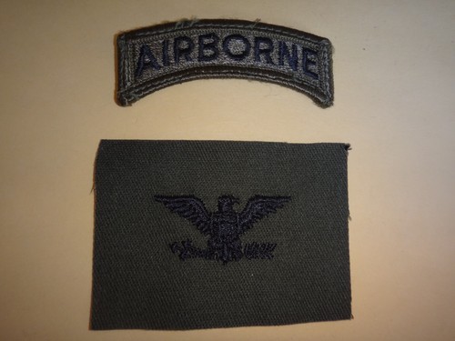 2 US Army Subdued Patches: AIRBORNE Arc + COLONEL Rank Patch | eBay