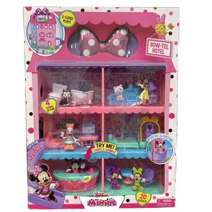 NEW- Disney Jr Minnie Mouse Kids Hotel Doll Dollhouse Pretend Play ...