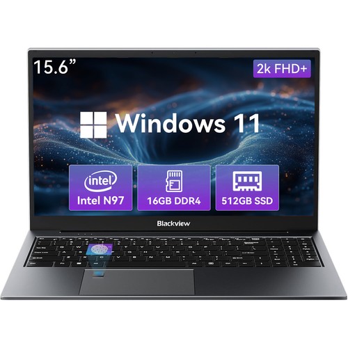 Blackview 15.6 In Laptop FHD 16GB RAM 512G SSD Intel 12th N97 Windows ...