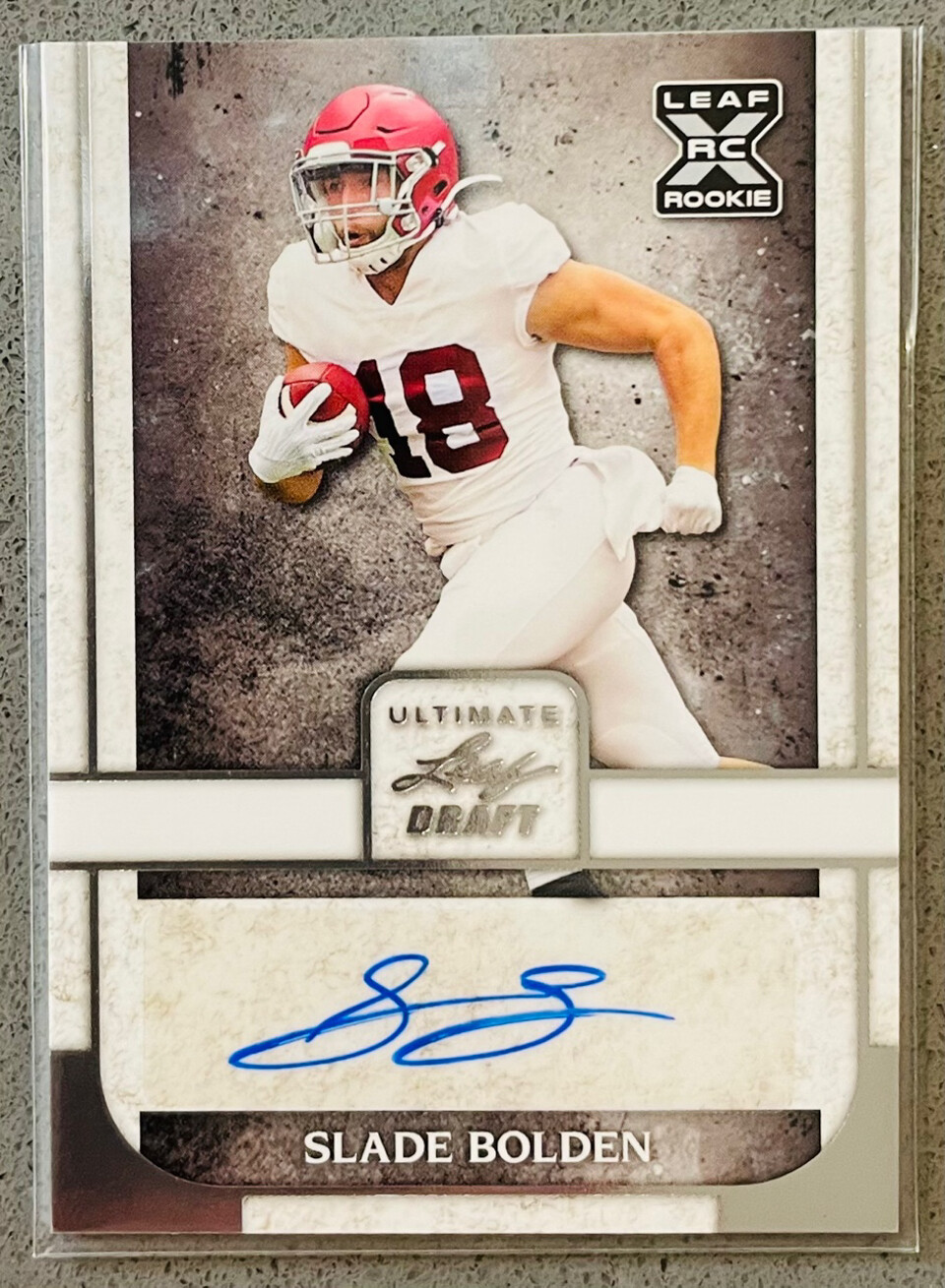 2022 Leaf Ultimate Draft Football BASB1 Slade Bolden Auto Autograph XRC ...