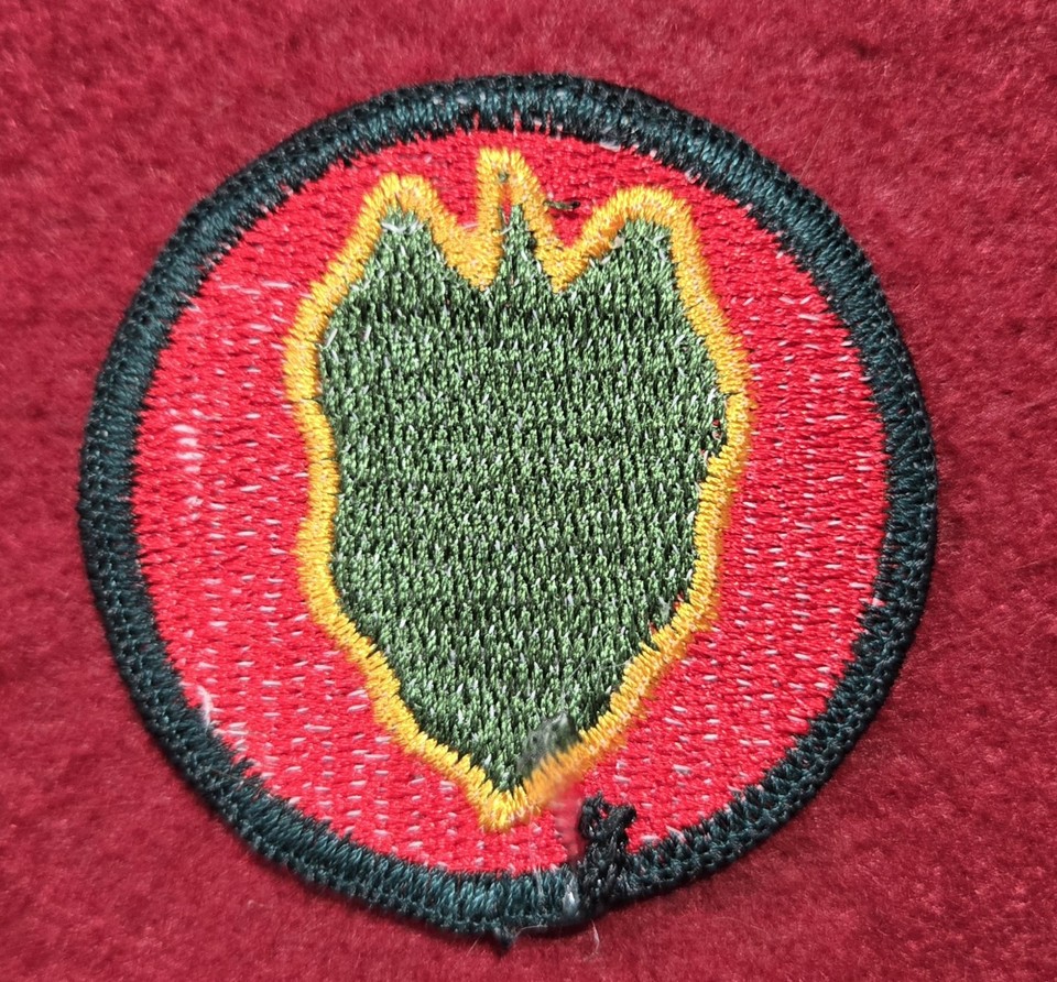 US Army 24TH Infantry Division Full Color Merrowed Edge Patch | eBay
