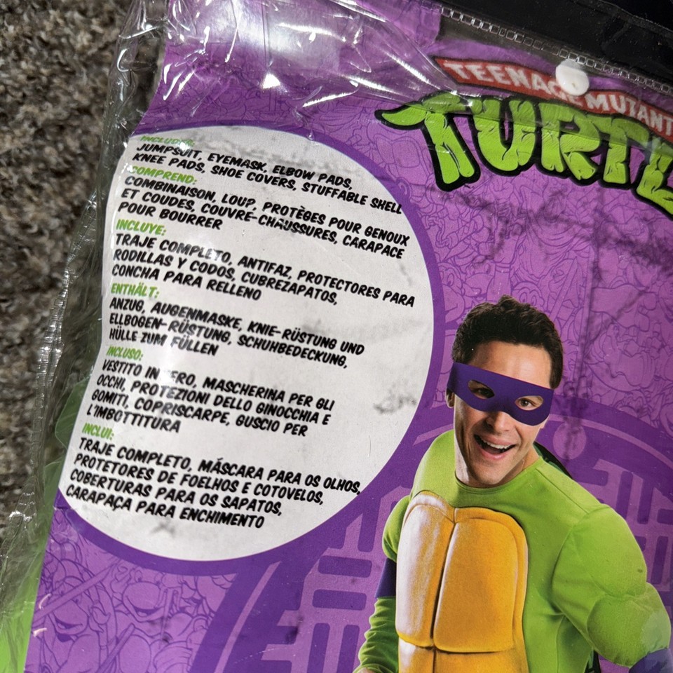 Ninja Turtles DONATELLO Adult Costume, Teenage Mutant Ninja Turtles ...