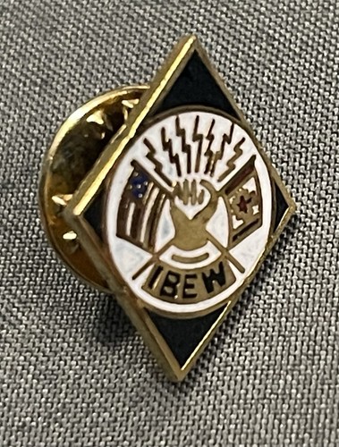 VTG IBEW Local Pin Union Fist Logo USA Canada Enamel | eBay