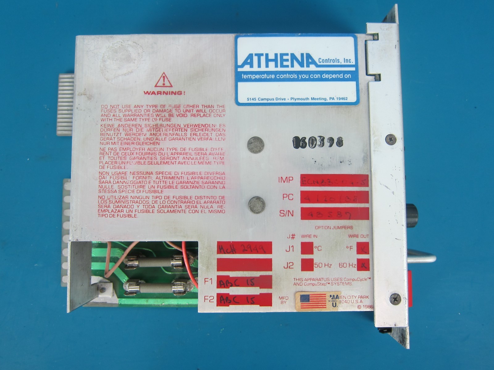 Athena Hotrunner IMP 15 240vac Temperature Control Microprocessor for ...