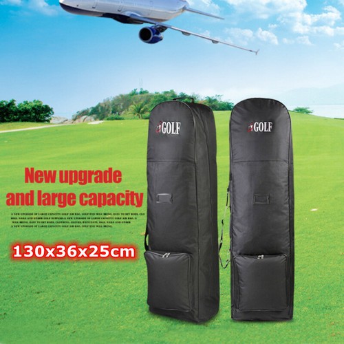 Golf Travel Bag Airlines Golf Club Cover Case Protector Cover Rolling ...