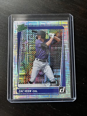 2021 Donruss Rated Rookie Zac Veen Vector Parallel Silver Foil RP10 | eBay