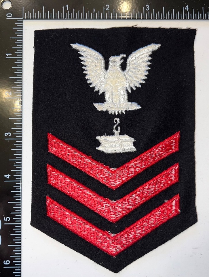 USN US Navy Steelworker Petty Officer 1st Class BLUE Rate Patch | eBay