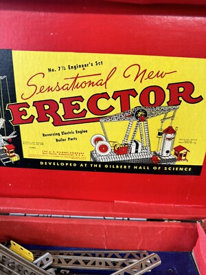 No 7-1/2 Engineer’s New Sensational Erector Set 1938 Instructions ...