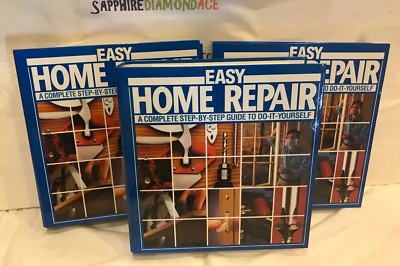 LOT OF 3 EASY HOME REPAIR. A COMPLETE STEP-BY-STEP GUIDE TO DO-IT ...