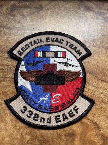 332ND EAEF BALAD AIR BASE IRAQ PATCH VTG RARE CCATT Transport Redtail ...