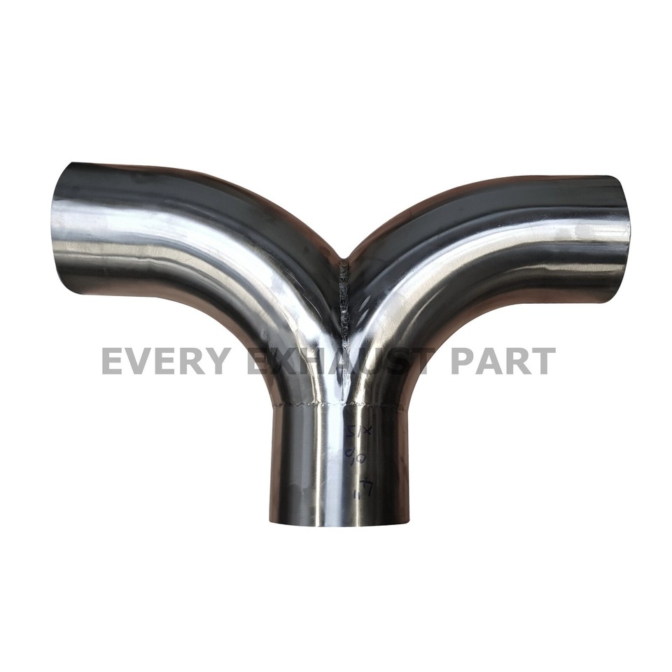 Exhaust Y-Piece Tee Piece 4 inch Stainless Steel T304 Mandrel Bend ...